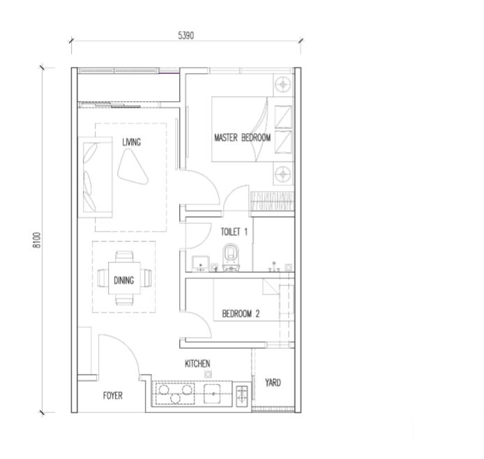 Type C - 460 sq.ft. | KL Property Talk
