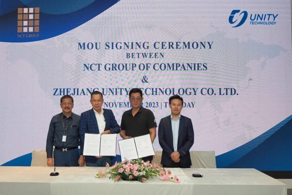 Zhejiang UNITY Technology, NCT sign MOU to set up facility in NCT Smart Industrial Park | KL ...