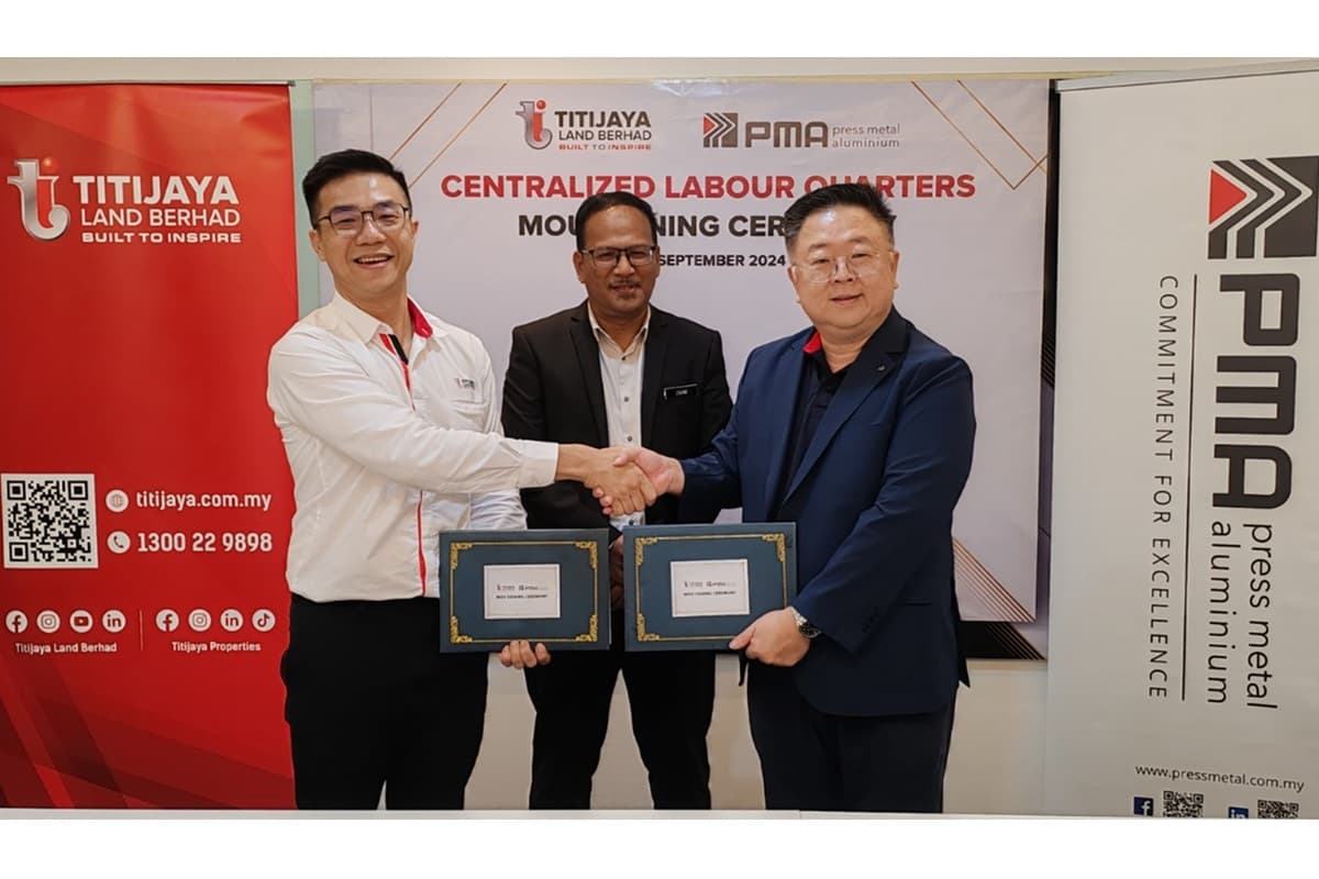 Titijaya inks long-term rental agreement with Press Metal at HALO centralised labour quarters ...